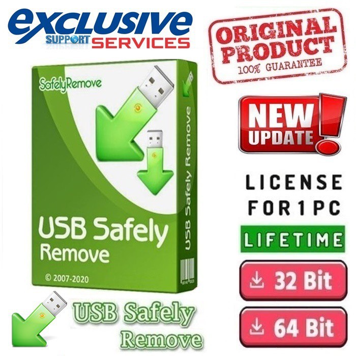 Jual [ORIGINAL] USB Safely Remove 100% Original License Activation Key ...