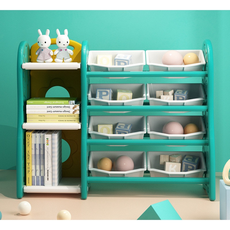 Jual Rak Mainan Anak Rak Susun Plastik Tempat Penyimpanan Serbaguna Rak ...