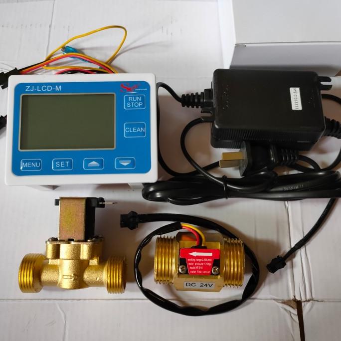 Jual Digital Flow Meter+Flow Sensor 1"+Solenoid Valve 3/4"+Adaptor ...