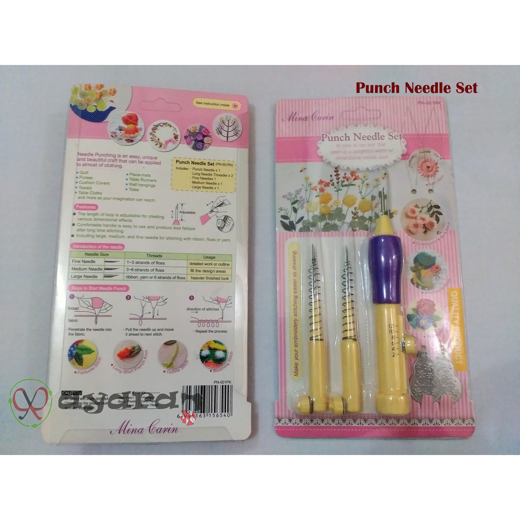Jual Punch Needle Set/alat sulam pita benang | Shopee Indonesia