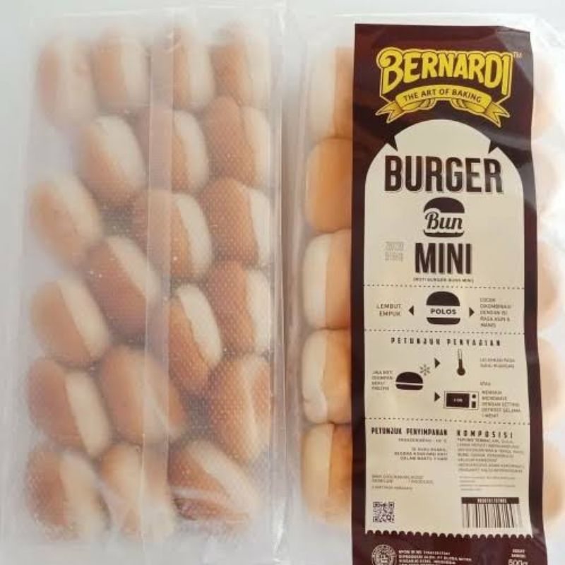 Jual Bernardi Roti Burger Mini Isi 20 Pcs | Shopee Indonesia
