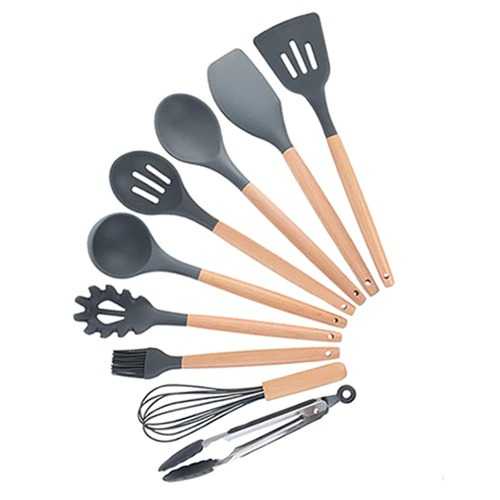 Jual Set Alat Masak Dapur Spatula Silicon 9 PCS - KT397 | Shopee Indonesia