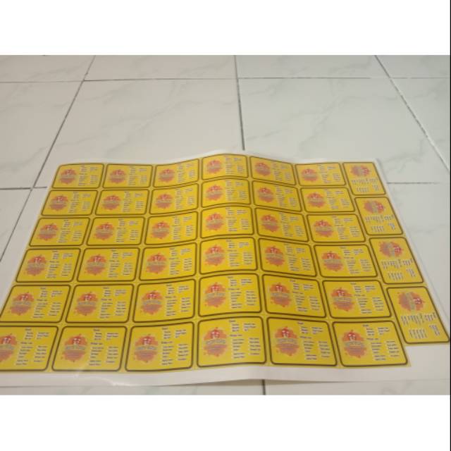 Jual Stiker bontak perlembar (FREE DESAIN) | Shopee Indonesia