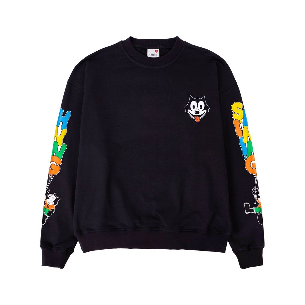 Jual Shining Bright Felix Crewneck - Black | Shopee Indonesia