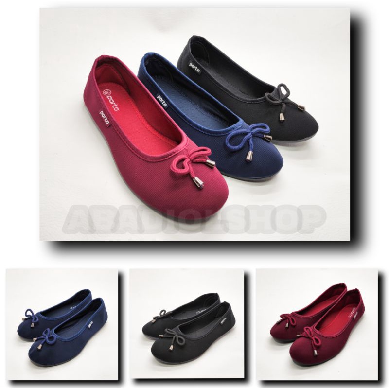 Jual SEPATU WANITA BALLET FLATSHOES / SEPATU KAIN NYAMAN DAN EMPUK ...