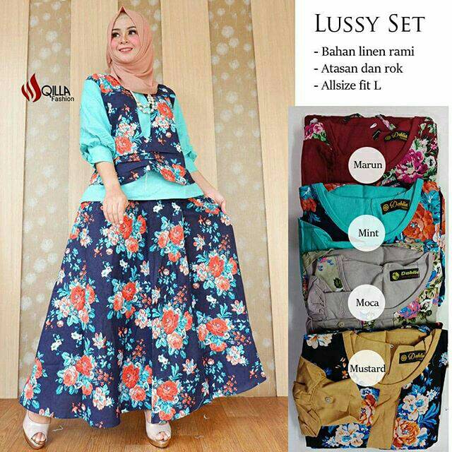 Jual Lussy Setelan Rok (Qilla) | Shopee Indonesia