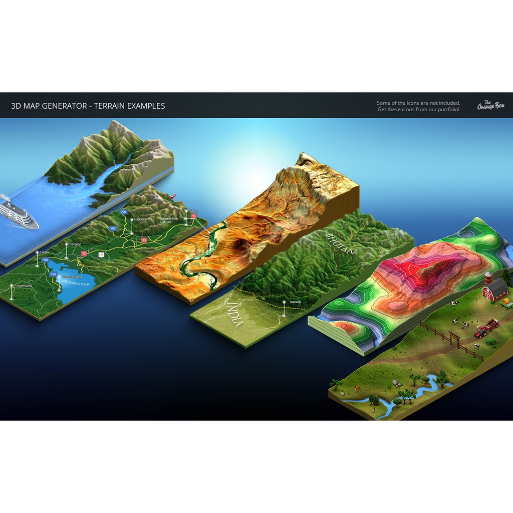 Jual 3D Map Generator – Terrain from Heightmap – V1.5 Photoshop ...