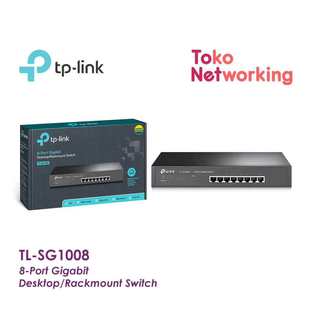 Jual TP-LINK TL-SG1008: 8-Port Gigabit Switch | Shopee Indonesia