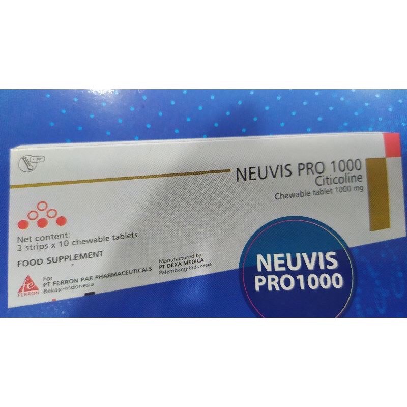 Jual NEUVIS PRO TAB 1000mg / CITICHOLINE 1000mg | Shopee Indonesia
