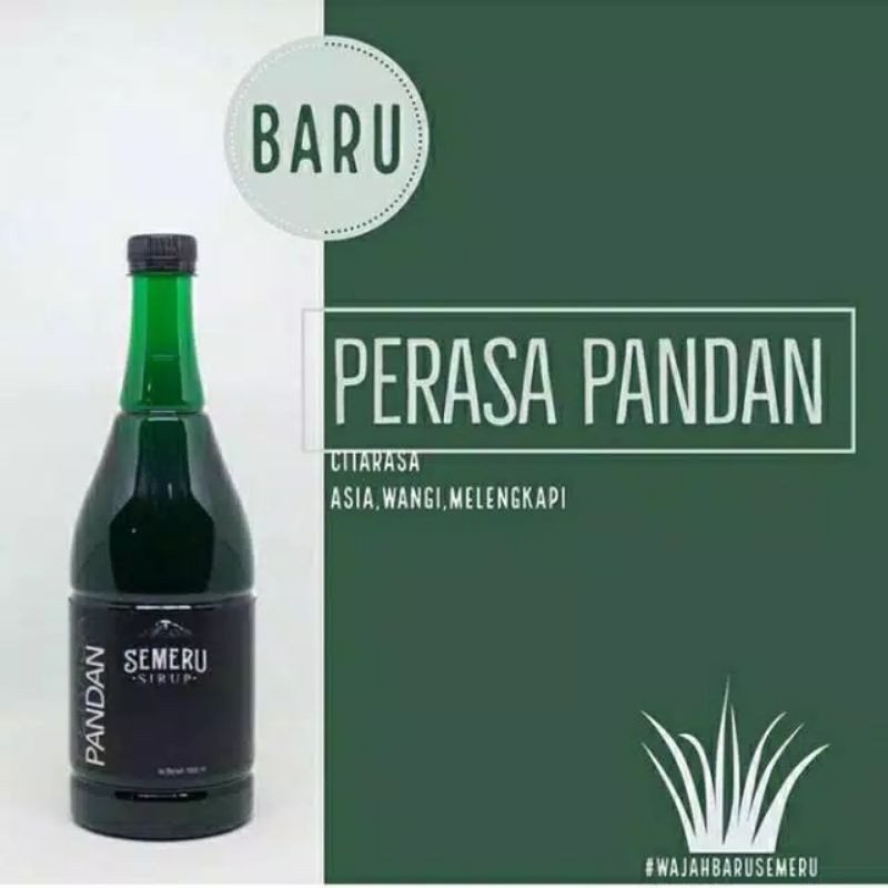 Jual Sirup PANDAN/1000ml/Syrup/Semeru/Murah/Enak/Terlaris/KOPIMIRING ...