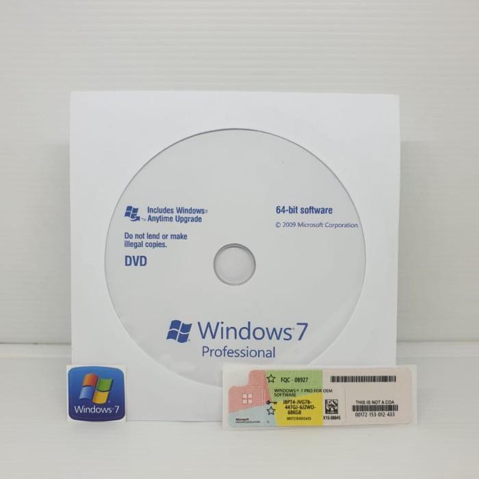 Jual Abi / Windows 7 Profesional Lisensi Sticker Coa Original | Shopee ...