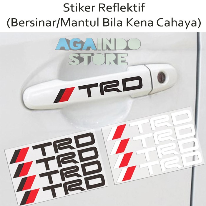 Jual Stiker Mobil Cutting Sticker Handel Pintu Handle TRD Reflektif ...