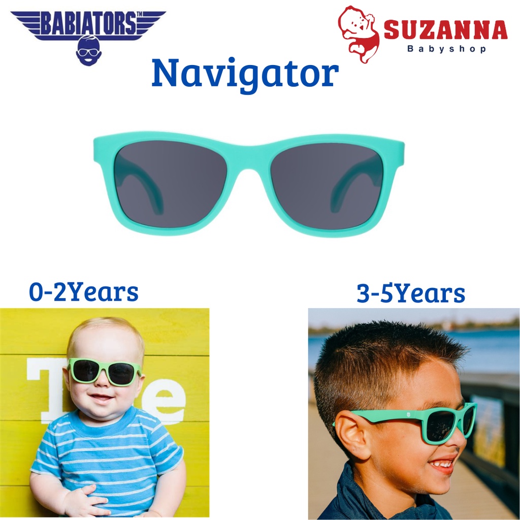 Jual Babiators Navigator Totally Turqoise / Kaca Mata Jemur Bayi / Baby Sunglasses | Shopee ...