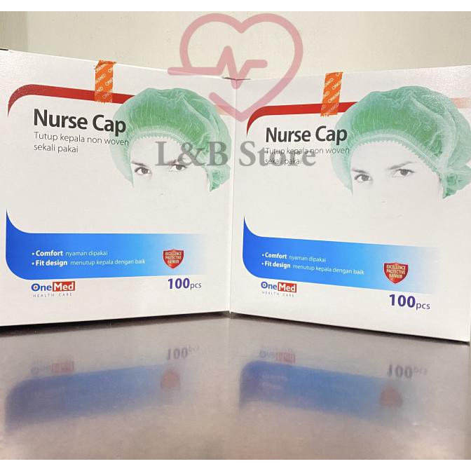 Jual Nurse Cap / Hair Net / Hair Cap Topi Perawat Penutup Kepala OneMed ...