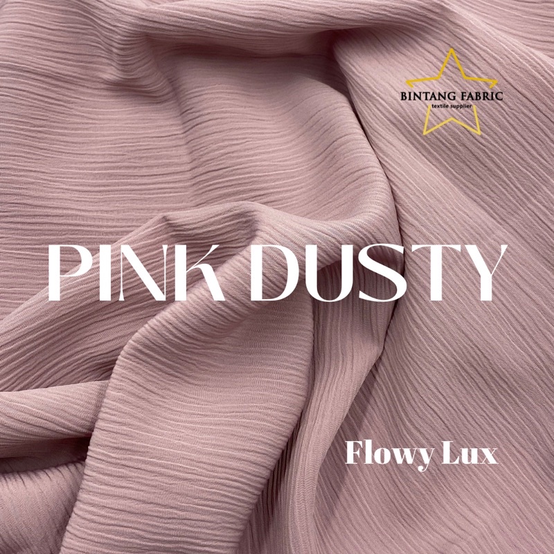 Jual Bahan Kain Flowy Lux Youryu Crinkle Airflow 0,5 meter | Shopee ...