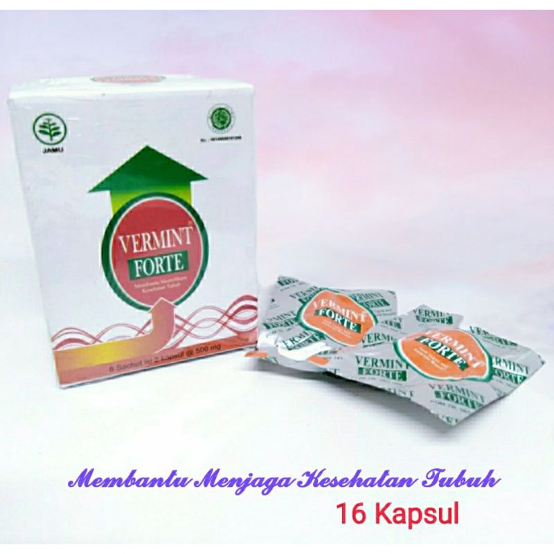 Jual Vermint Forte 500 mg isi 16 Kapsul Original | Shopee Indonesia