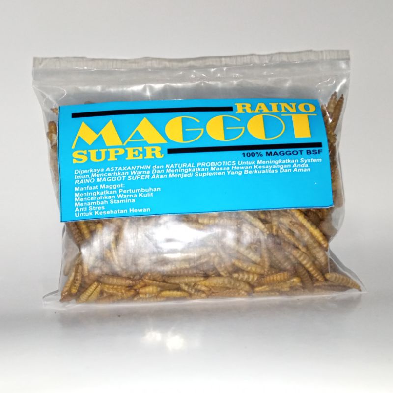 Jual Maggot Bsf Kering 20 Gram Untuk Pakan Ikan Channa Arwana Oskar Koi Predator | Shopee Indonesia