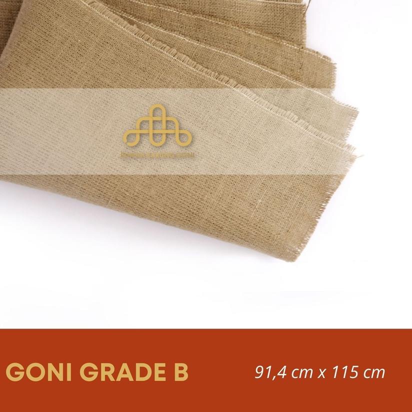 Jual Kain Goni Baru 1 Yard - Burlap Jute Eco Fabric - Bahan Kerajinan ...