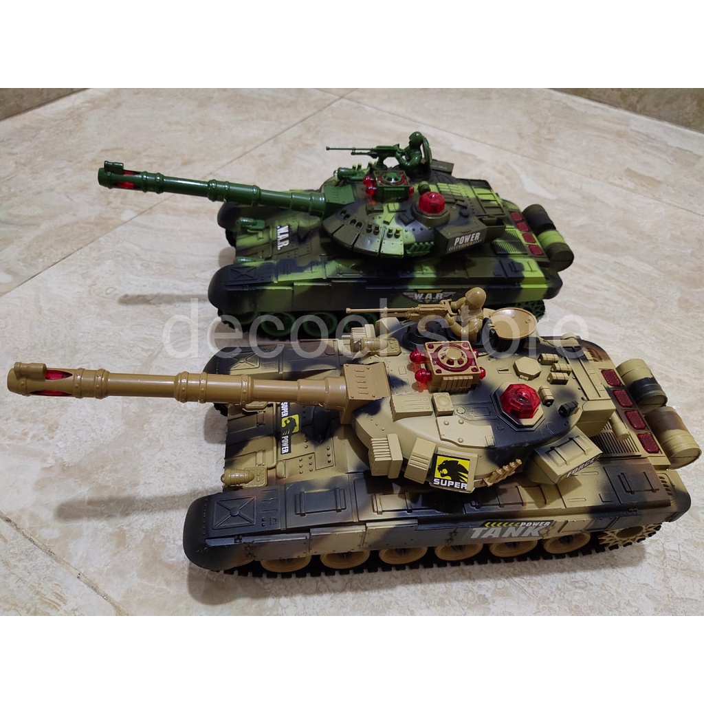 Jual MAINAN REMOTE KONTROL REMOT RADIO CONTROL WAR TANK PERANG BAJA RC ...
