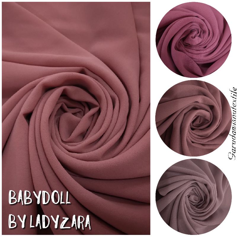 Jual Kain Ceruti Babydoll ceruty babydol per 0,5 mtr | Shopee Indonesia