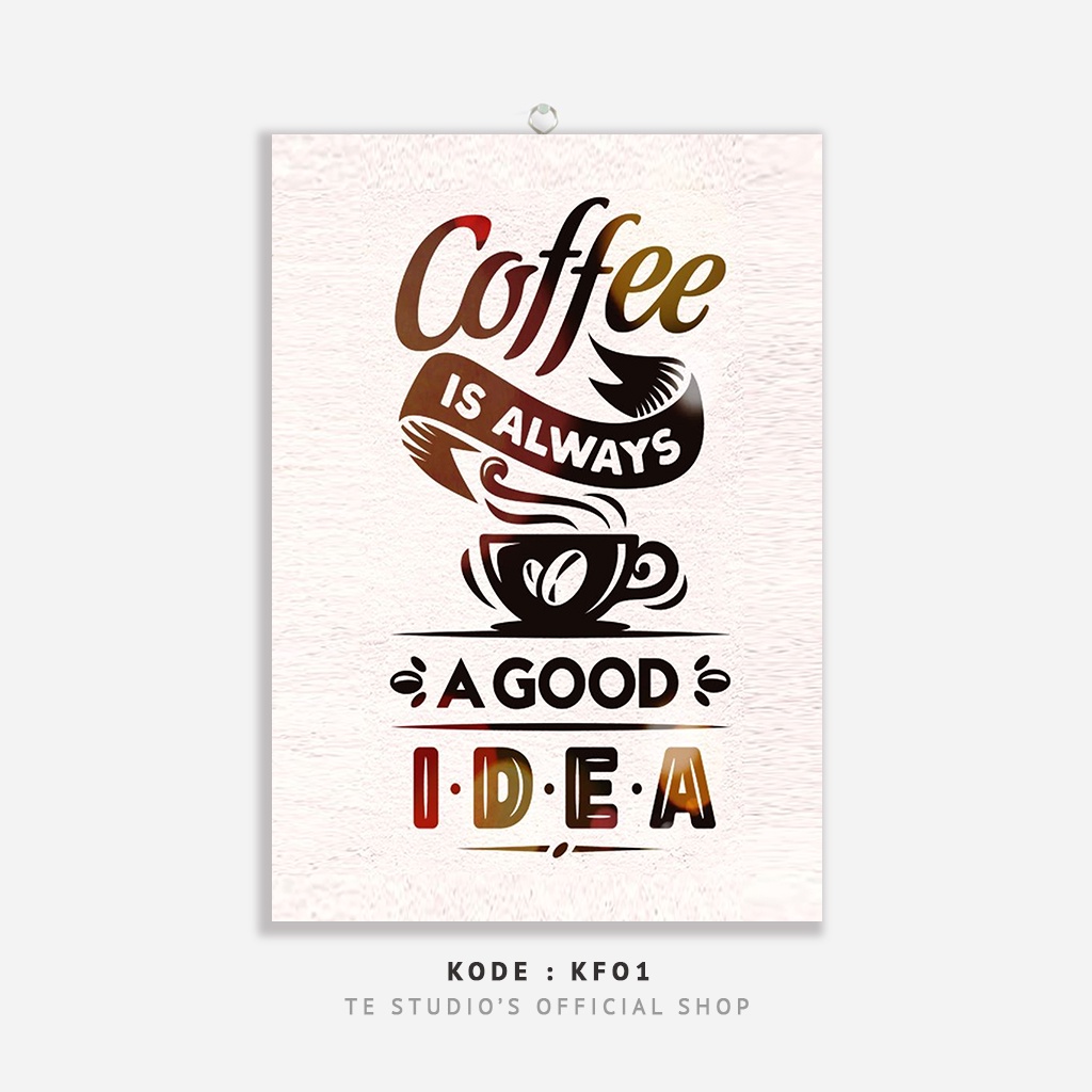 Jual Poster Kafe Hiasan Dinding Cafe Kopi Dekorasi Dapur Pajangan Rumah ...