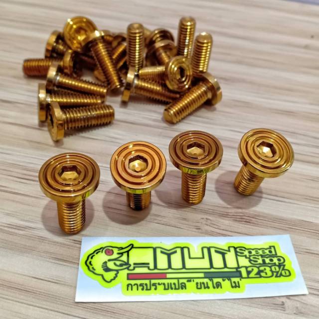 Jual Baut probolt gold disc cakram piringan line original heng thailand | Shopee Indonesia