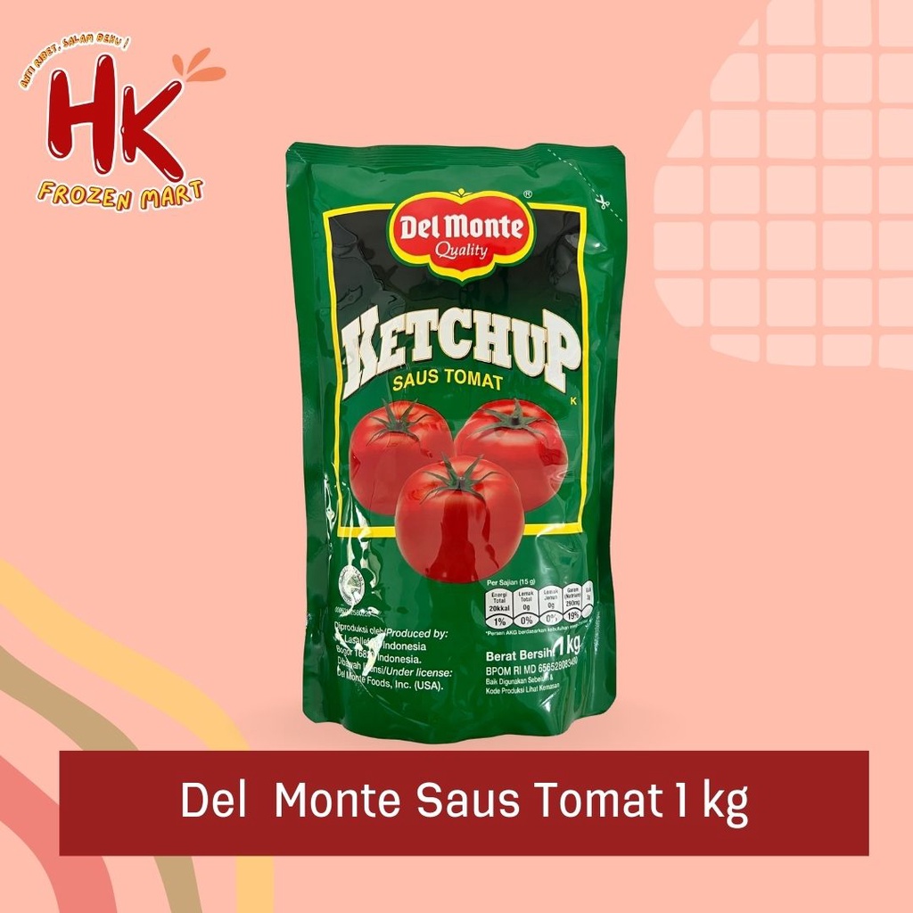 Jual Del Monte Saus Tomat pouch 1 KG / ketchup sauce delmonte / HK ...
