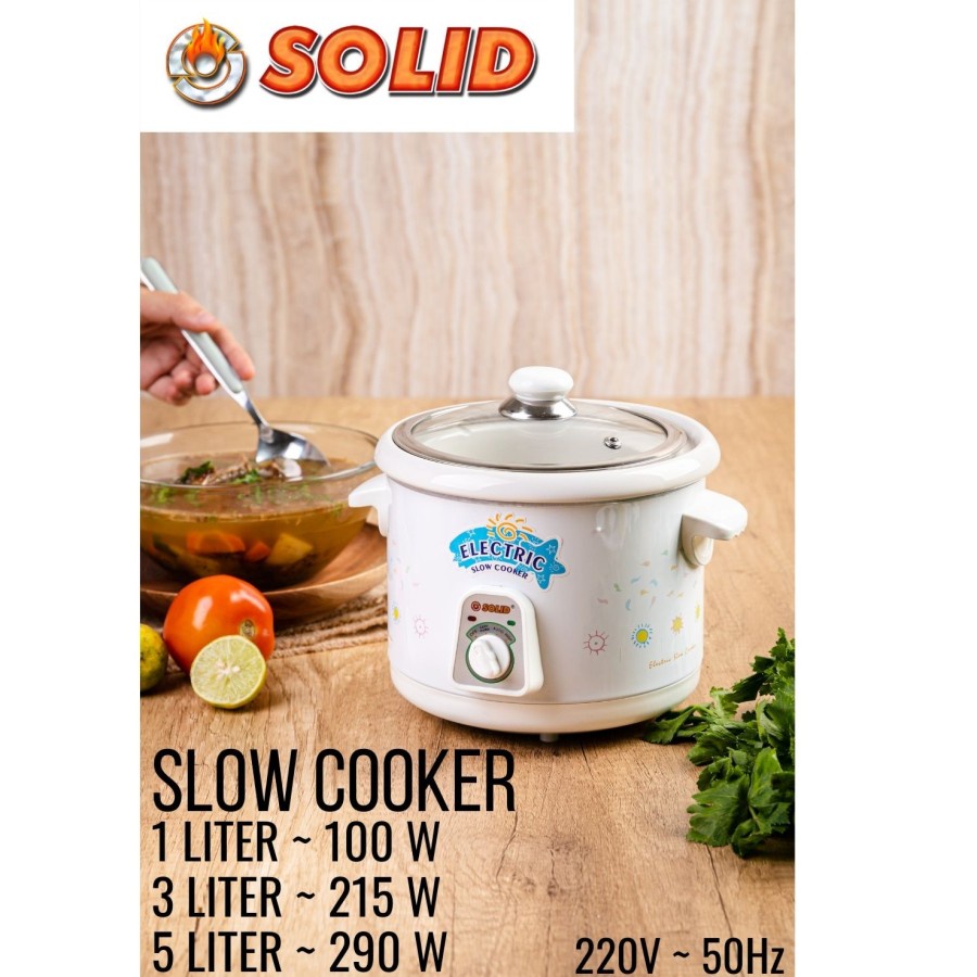 Jual SLOW COOKER / ALAT MASAK ELEKTRIK SOLID 5 LITER - SC 905 | Shopee ...