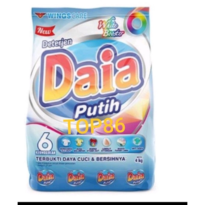Jual DAIA 4KG 4 KG 4000GR JUMBO EKONOMIS PUTIH | VIOLET | Shopee Indonesia