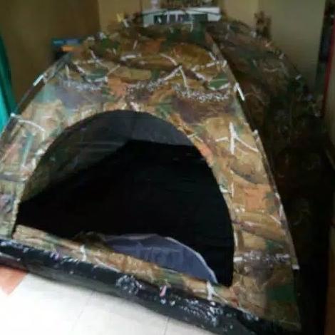 Jual Tenda camping doom loreng kapasitas 4 orang / waterproof tent ...