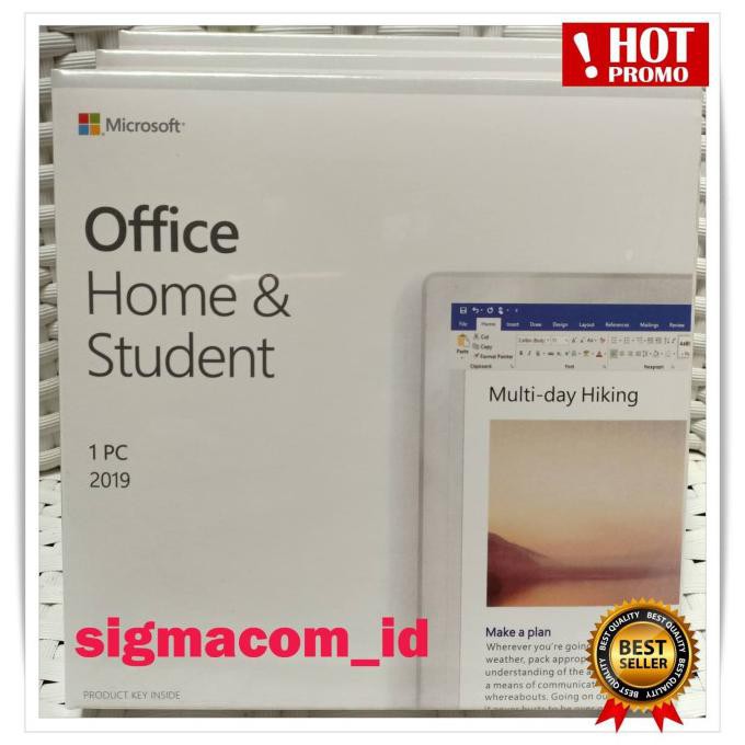Jual Best Produk] Office 2019 Home And Student For Windows Full Package ...
