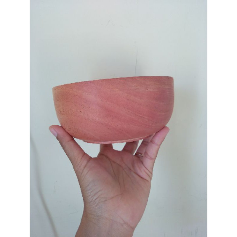 Jual Mangkuk Kayu / Mangkok Kayu / Wooden Bowl Diamater 15 cm | Shopee ...