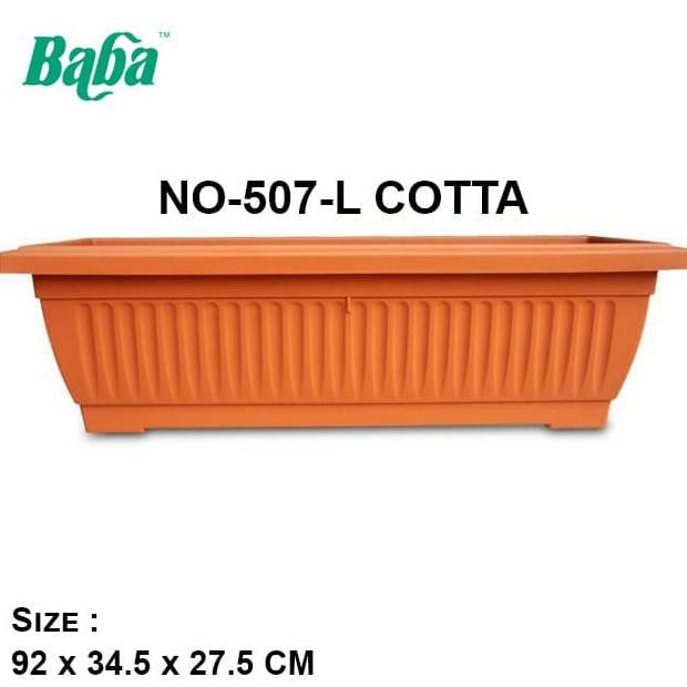 Jual Pot Tanaman Baba No-507-L Cotta Plastic Planter Box Fiersatoko90 ...