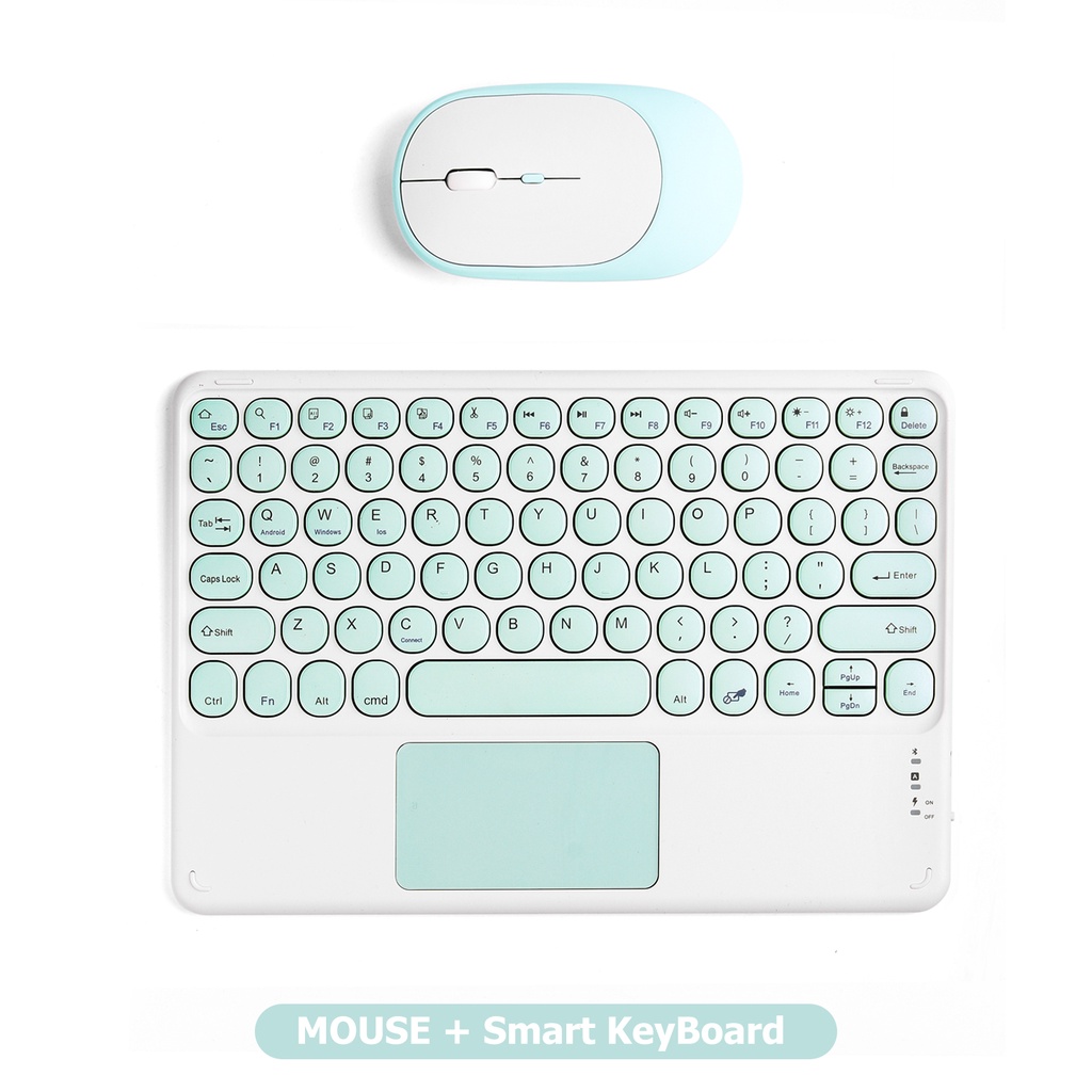 Jual GOOJODOQ Wireless Bluetooth Keyboard With Touchpad For iPad ...
