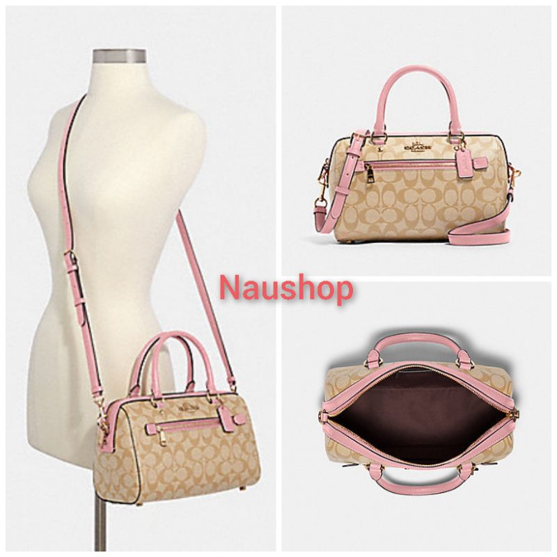 Jual TAS COACH 83607 ORIGINAL ROWAN SATCHEL IN SIGNATURE CANVAS LIGHT ...