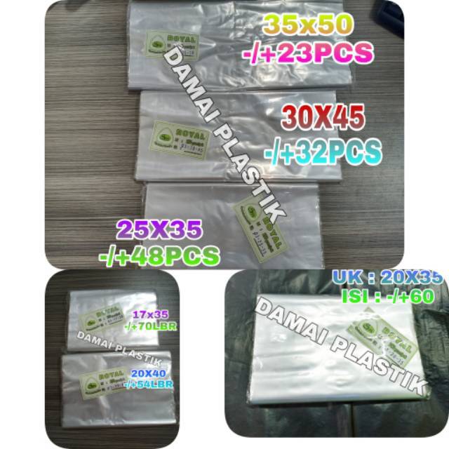 Jual Plastik PP Polos Lebar Tebal 03 20x35 35x50 30x45 25x35 17x35 ...