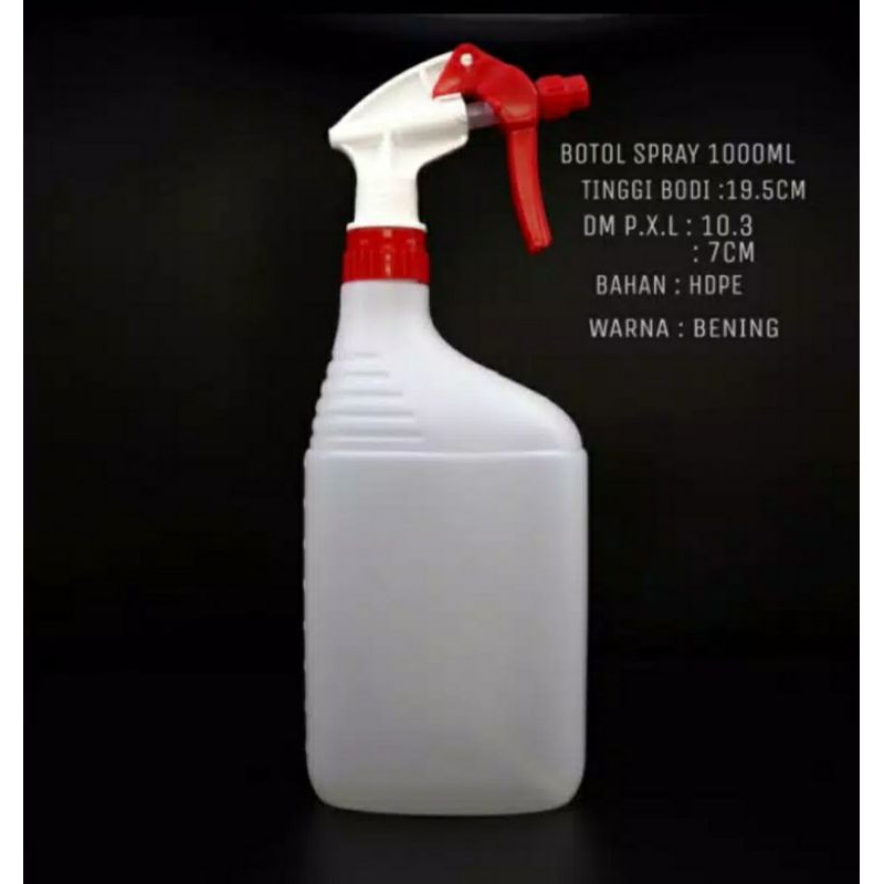 Jual Botol Spray 1000 ML Botol Semprot 1000 ML / 500ml / 250ml Botol ...