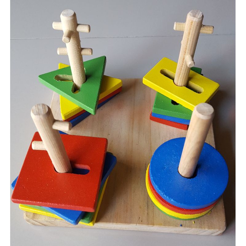Jual Mainan Edukasi/Eduvation Toys/Menara Kunci Geometri,Menara ...