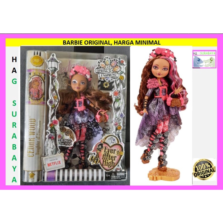 Jual barbie Ever After High Spring Unsprung Cedar Wood Doll | Shopee ...