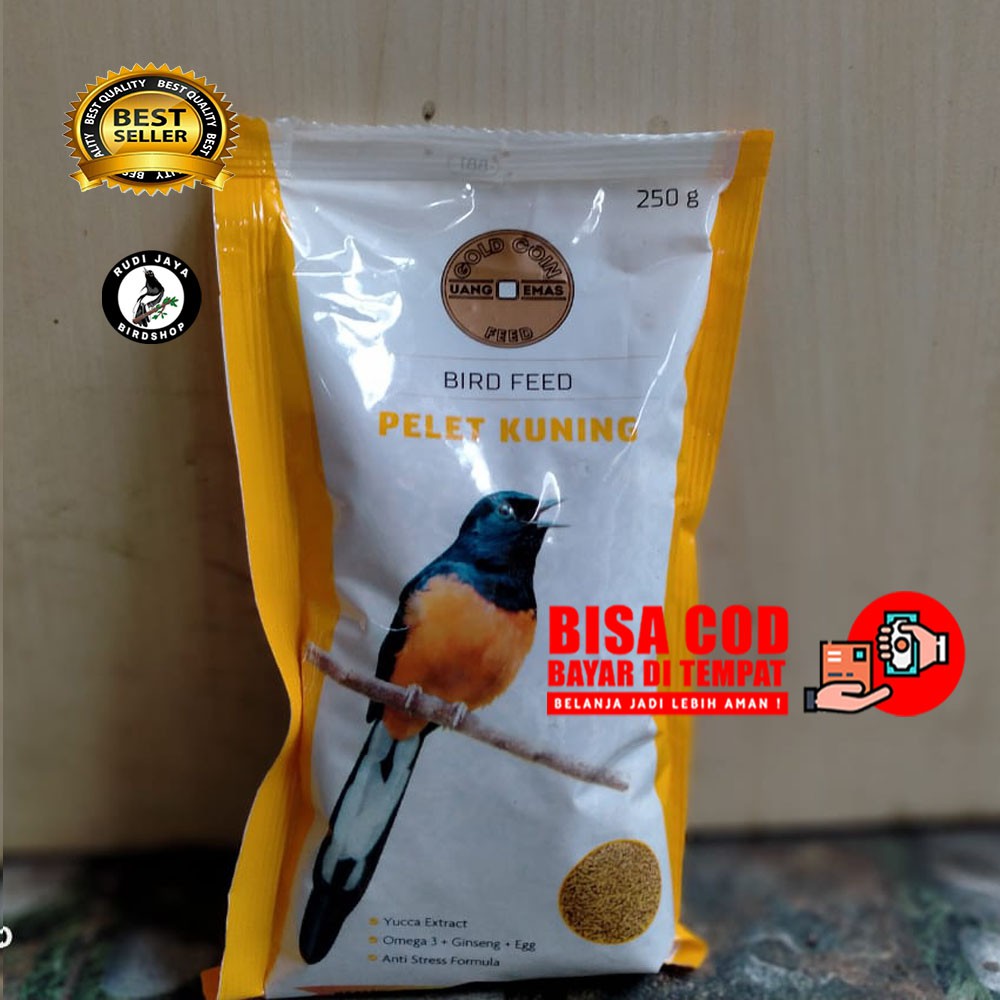 Jual GOLD COIN GOLDCOIN KUNING 250GRAM GAMBAR MURAI PELET MAKANAN PAKAN ...