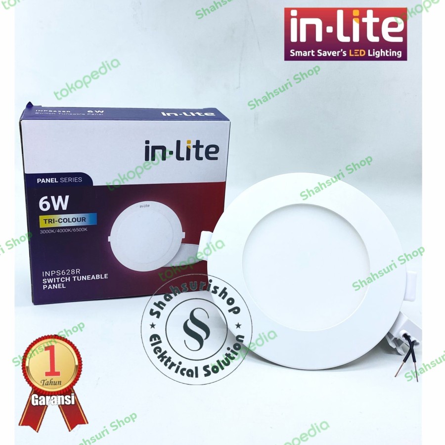 Jual IN-LITE INPS628R 6W 6 WATT SWITCH TUNEABLE PANEL DOWNLIGHT 3 WARNA ...