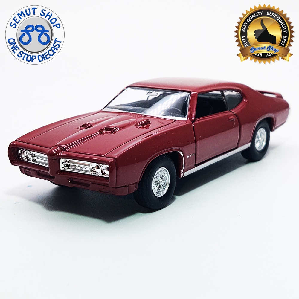Jual Welly Nex 1969 Pontiac GTO Miniatur Mobil Klasik Pontiac GTO 1969 ...