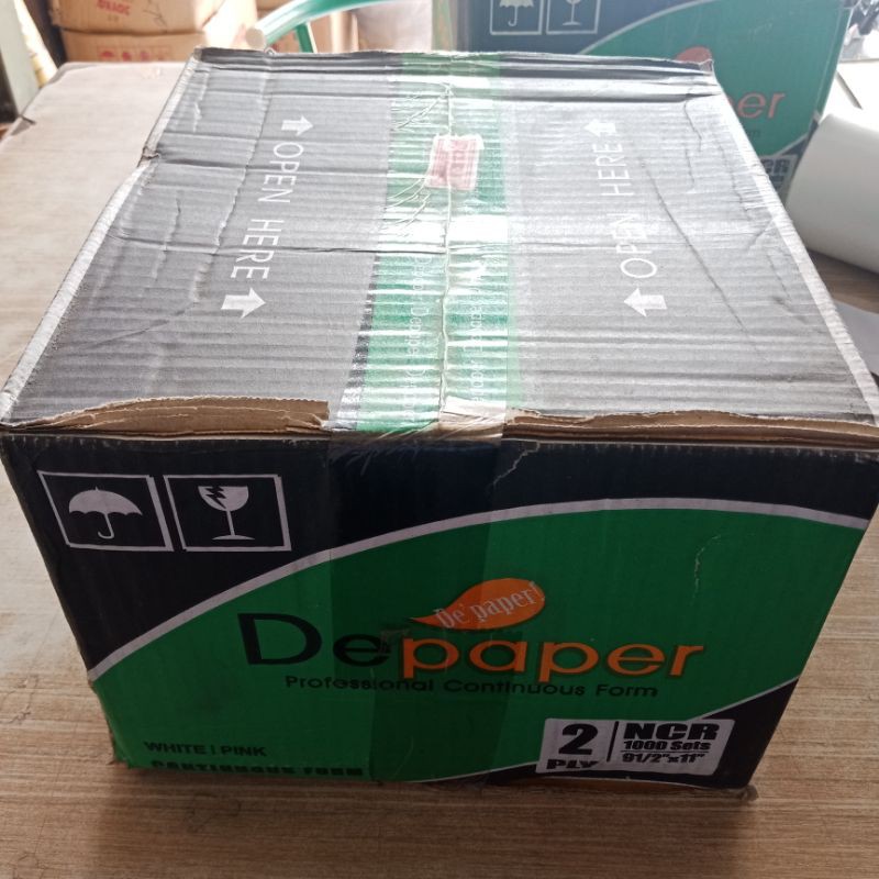 Jual depaper 1 box 9.5 x 11 inch continous form 2 ply kertas print ...