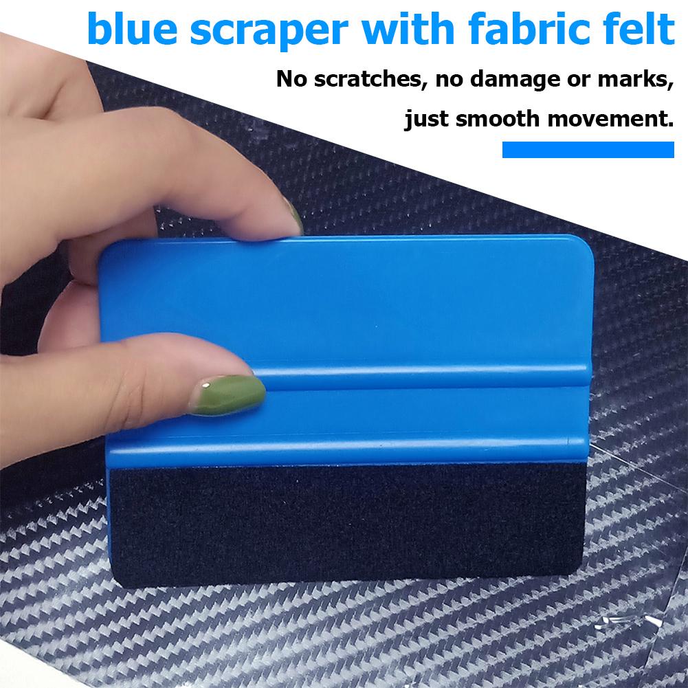 Jual 1pc Car Vinyl Film wrapping tools Scraper Squeegee with Felt Edge ...
