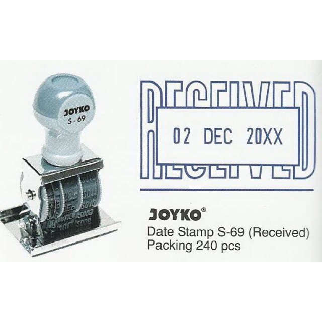 Jual Stamp Received Date Joyko S69 - Stempel Terima dan Tanggal ...