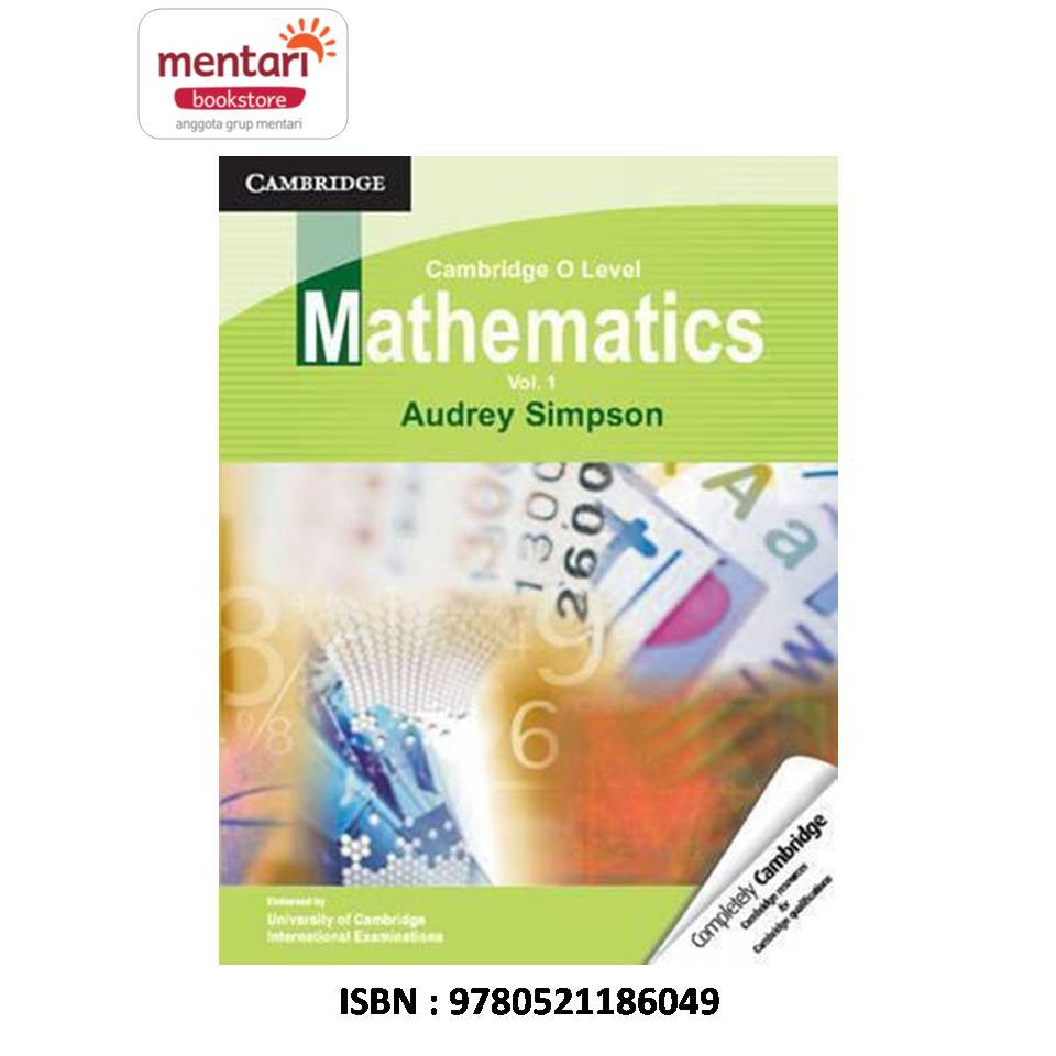 Jual Cambridge O Level Mathematics - Volume 1 | Buku Pelajaran Maths ...