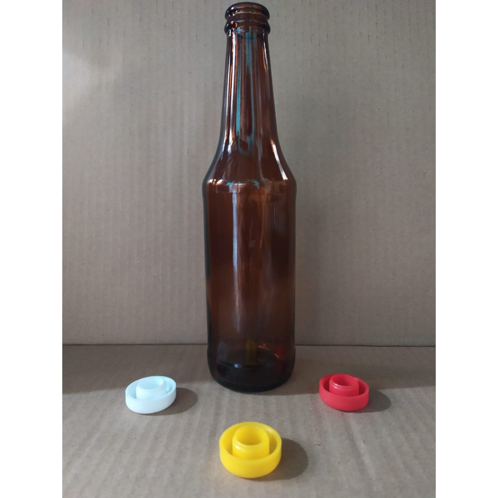 Jual Botol Kaca 330 ml Amber - Termasuk Tutup (12 PCS) | Shopee Indonesia