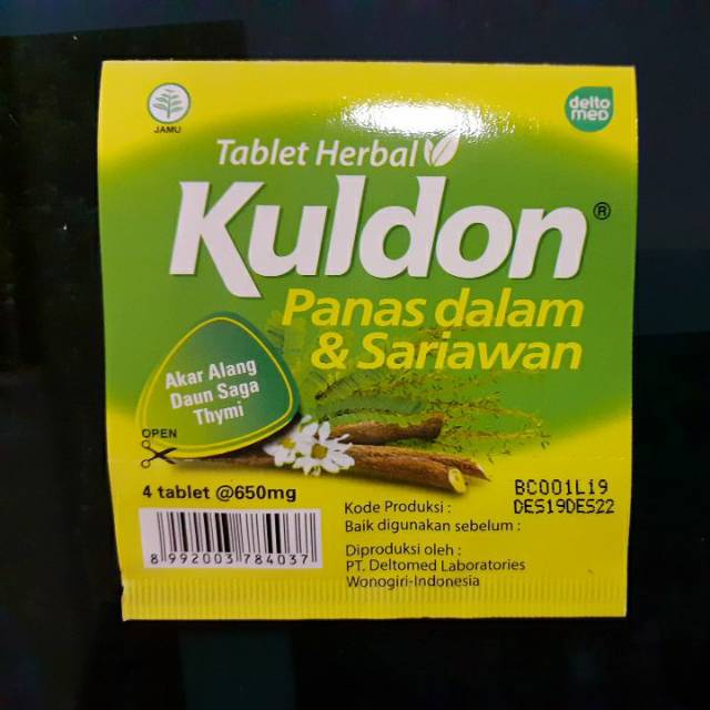 Jual Kuldon Tablet/obat panas dalam/sariawan | Shopee Indonesia