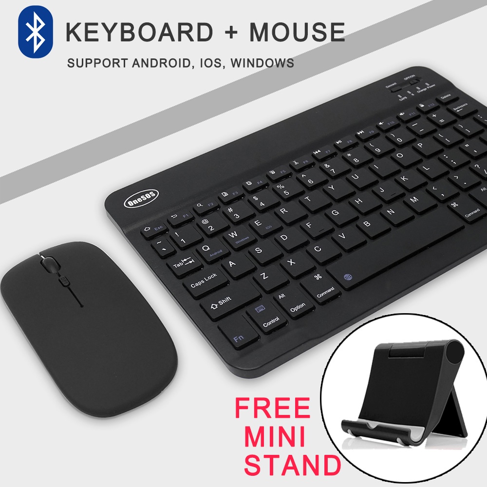 Jual Mini Wireless Bluetooth Keyboard Universal 10 Inch 13 Inch (BONUS ...