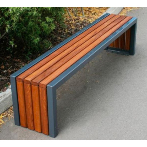 Jual Modern Wood Bench // Kursi Taman // Kursi Besi Kayu - Model P1 ...